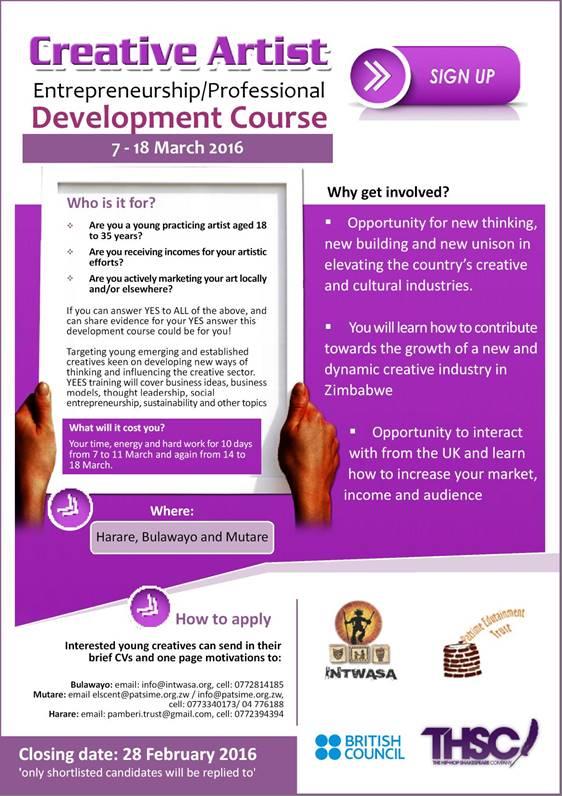 Young Artist Entrepreneurship Professional Development | British Council